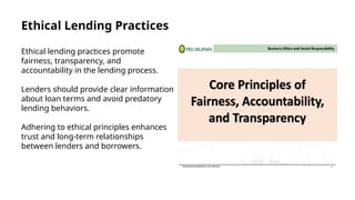 Principles Of Lending.pptx for Finance Specialization | PPTX