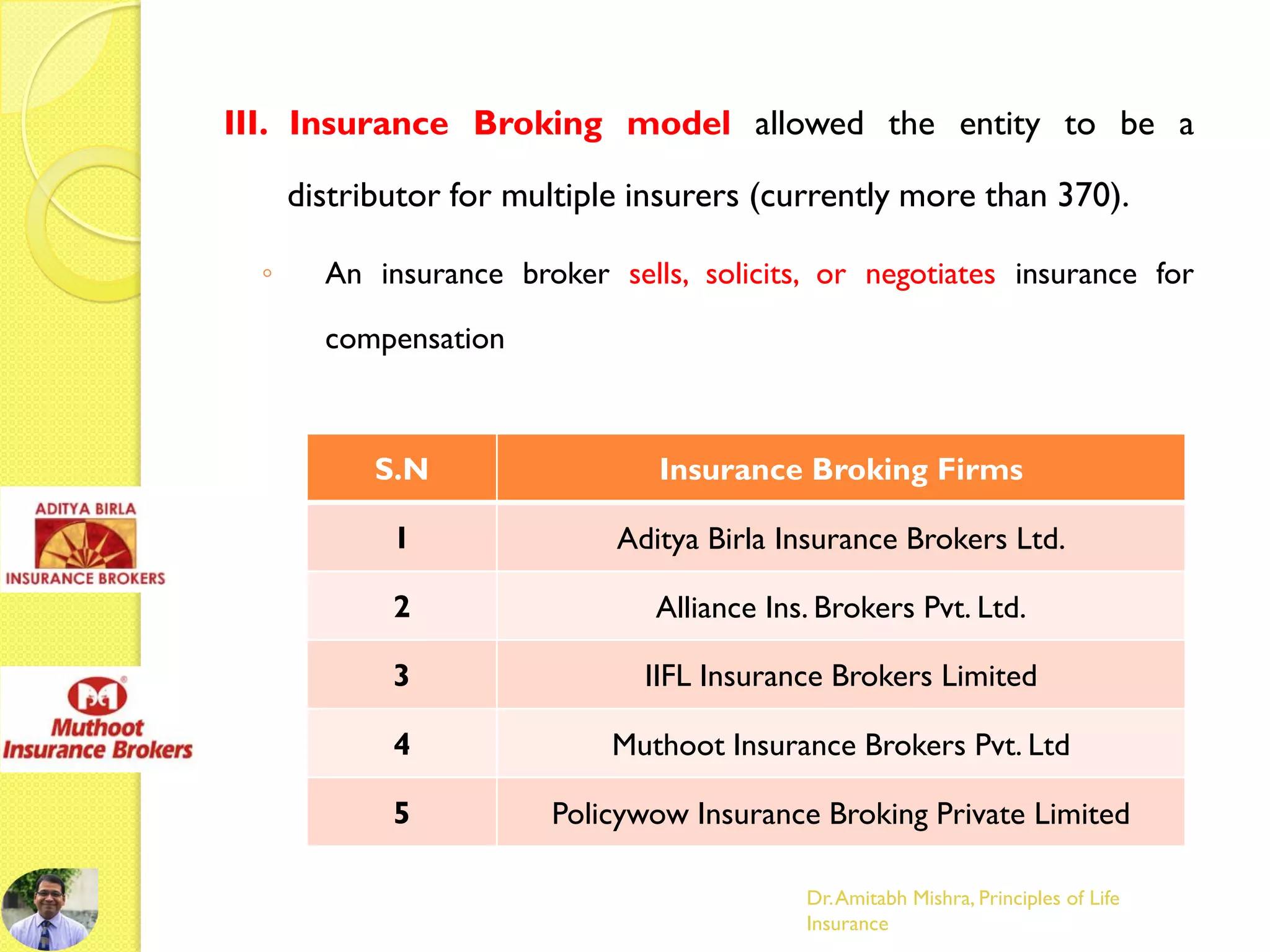 Principles of Life insurance by Dr. Amitabh Mishra | PDF