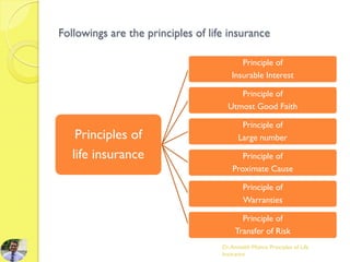 Principles of Life insurance by Dr. Amitabh Mishra | PDF