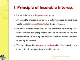 Principles of Life insurance by Dr. Amitabh Mishra | PDF
