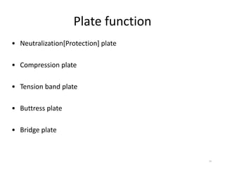 Principles of locking compression plates | PPTX