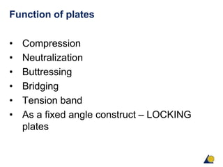 Principles of lock plate fixation AO | PPTX