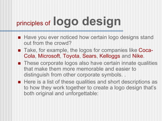 PRINCIPLES OF LOGO DESIGN.ppt