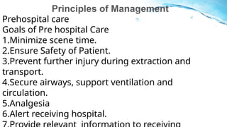 PRINCIPLES OF management of Multiply injured patients | PPTX