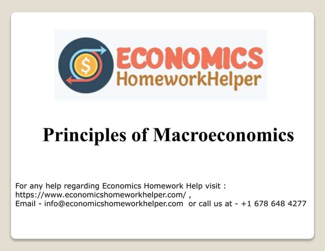 Principles of Macroeconomics | PPT