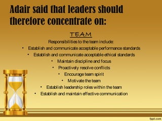 Action-Centered Leadership | PPT