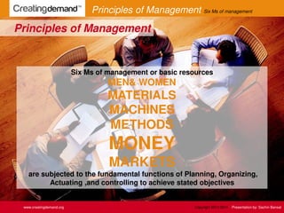 Principles of Management | PPT