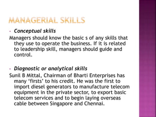 Principles of management Unit-1 BBA | PPTX