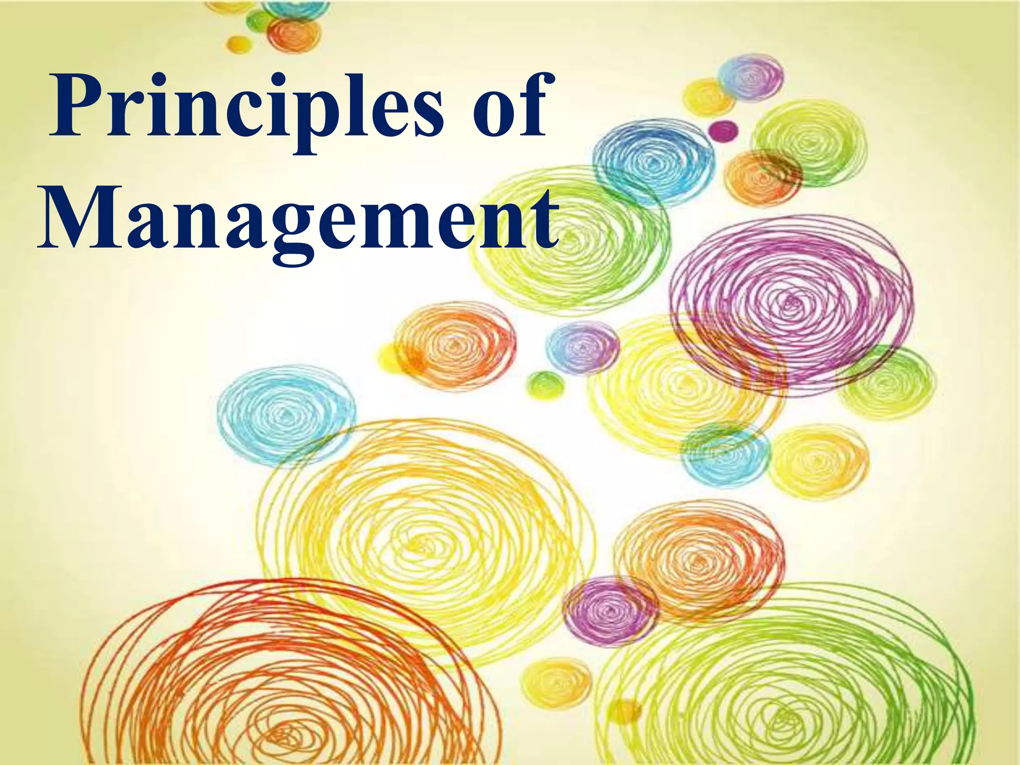 Principles of Management | PPTX