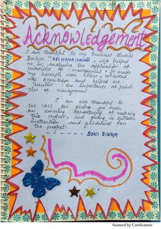 Principles of Management - 2 || Business Studies Project || Class 12 ...