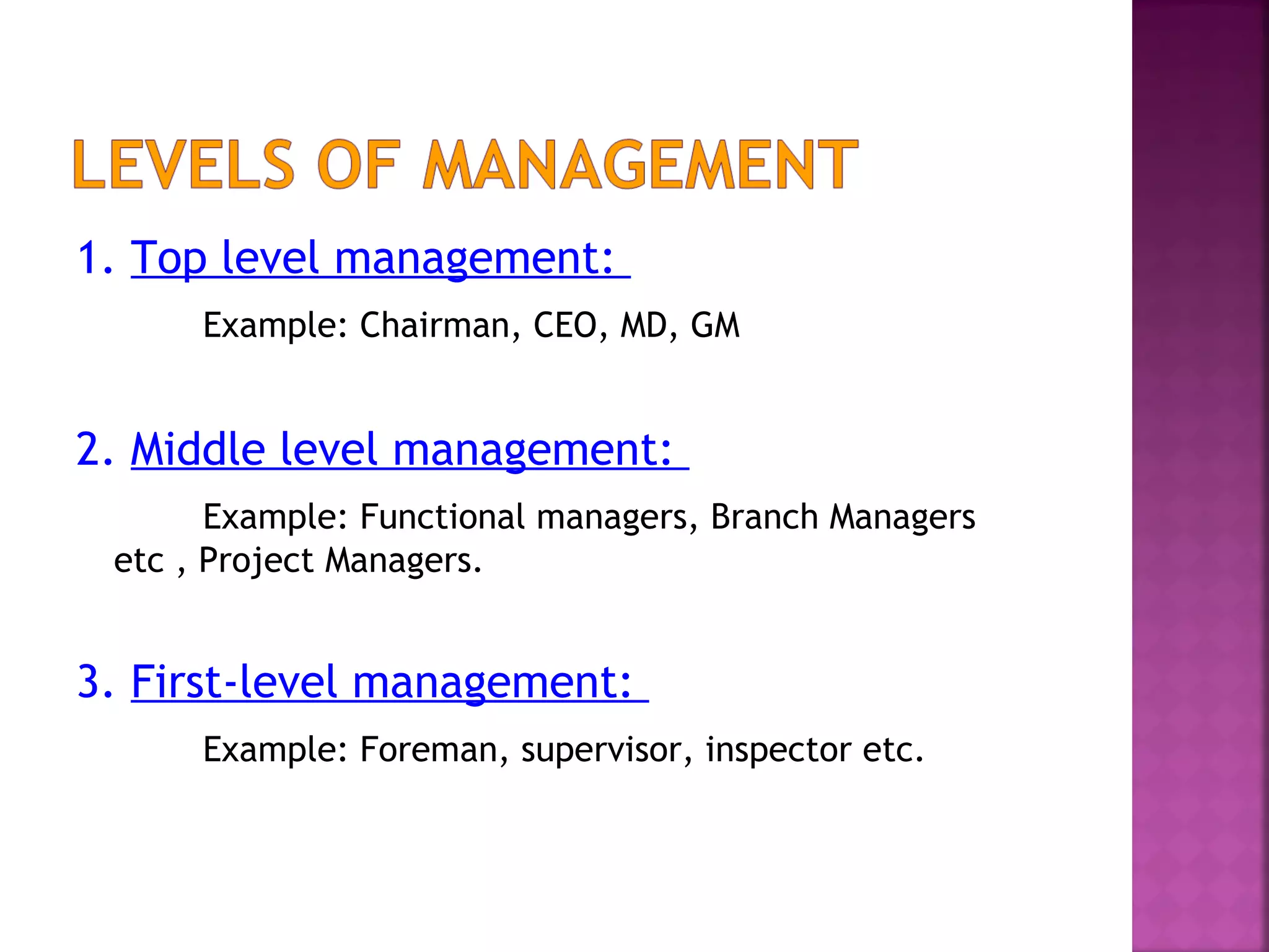 Principles of management | PPT