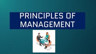 Principles of management | PPT