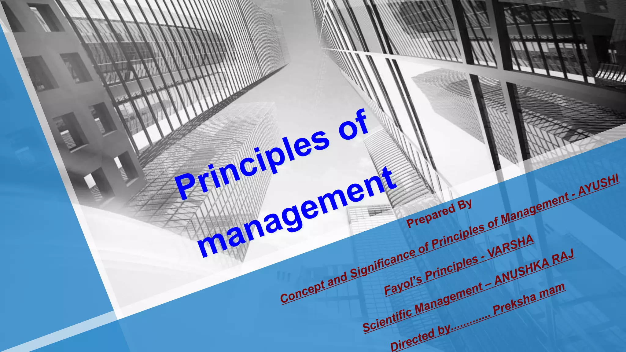 Principles of management | PPTX