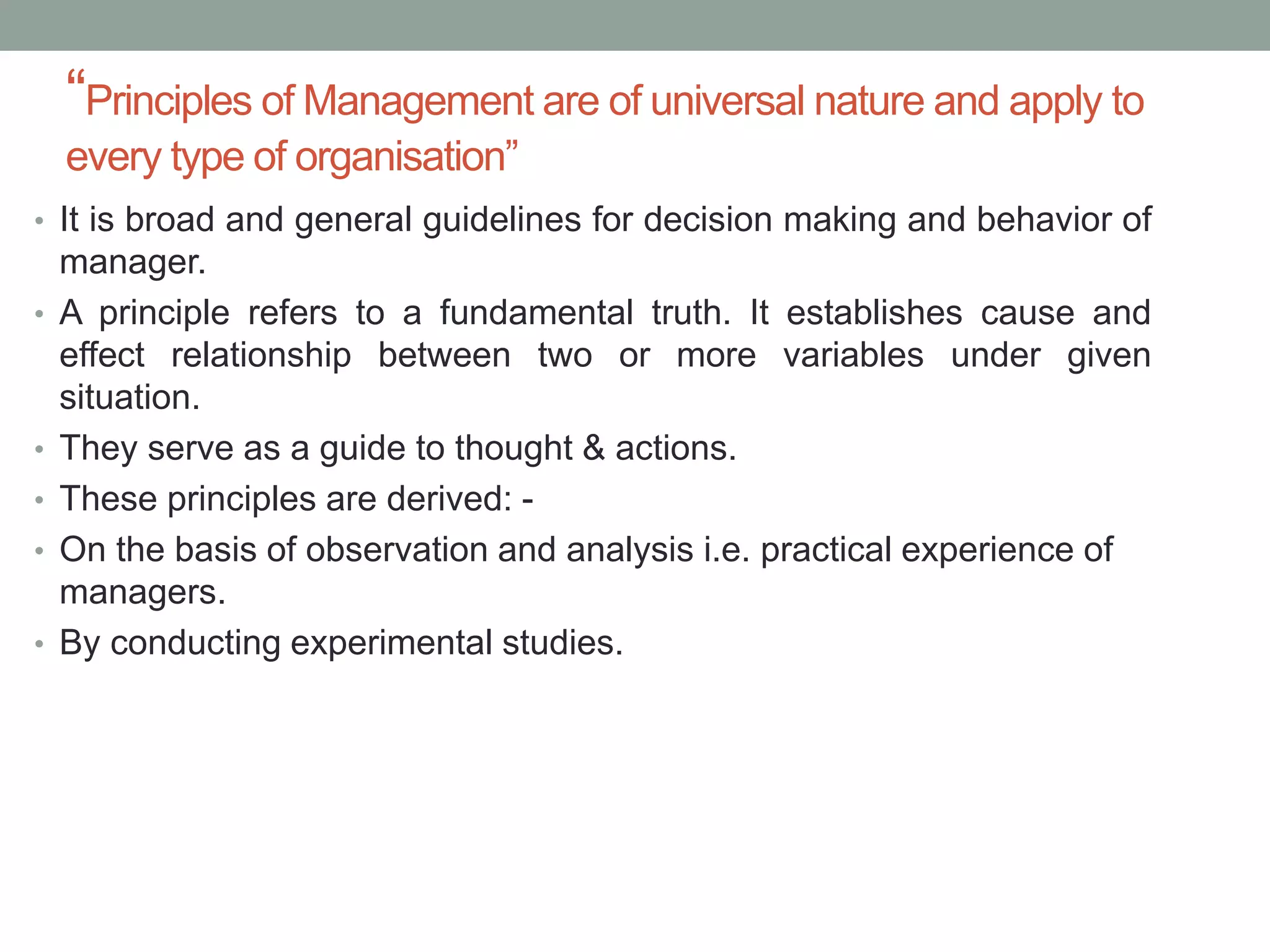 Principles of management | PPT