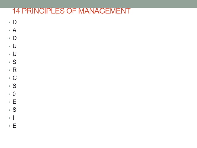Principles of management | PPT