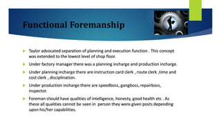 Principles of Management by Fredrick Winslow Taylor | PPT