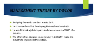 Principles of Management by Fredrick Winslow Taylor | PDF