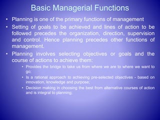 Principles of management planning | PPTX