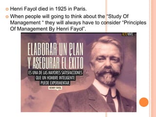 Principles of management by Henri Fayol | PPTX