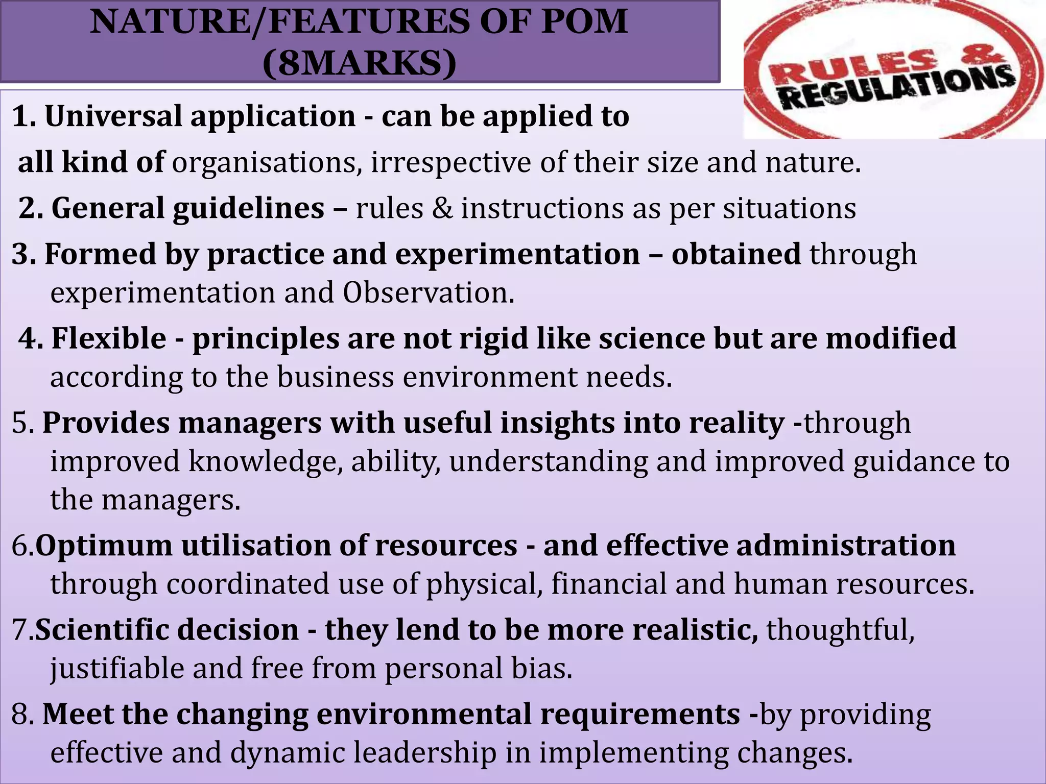 Principles of management class 12 | PPTX