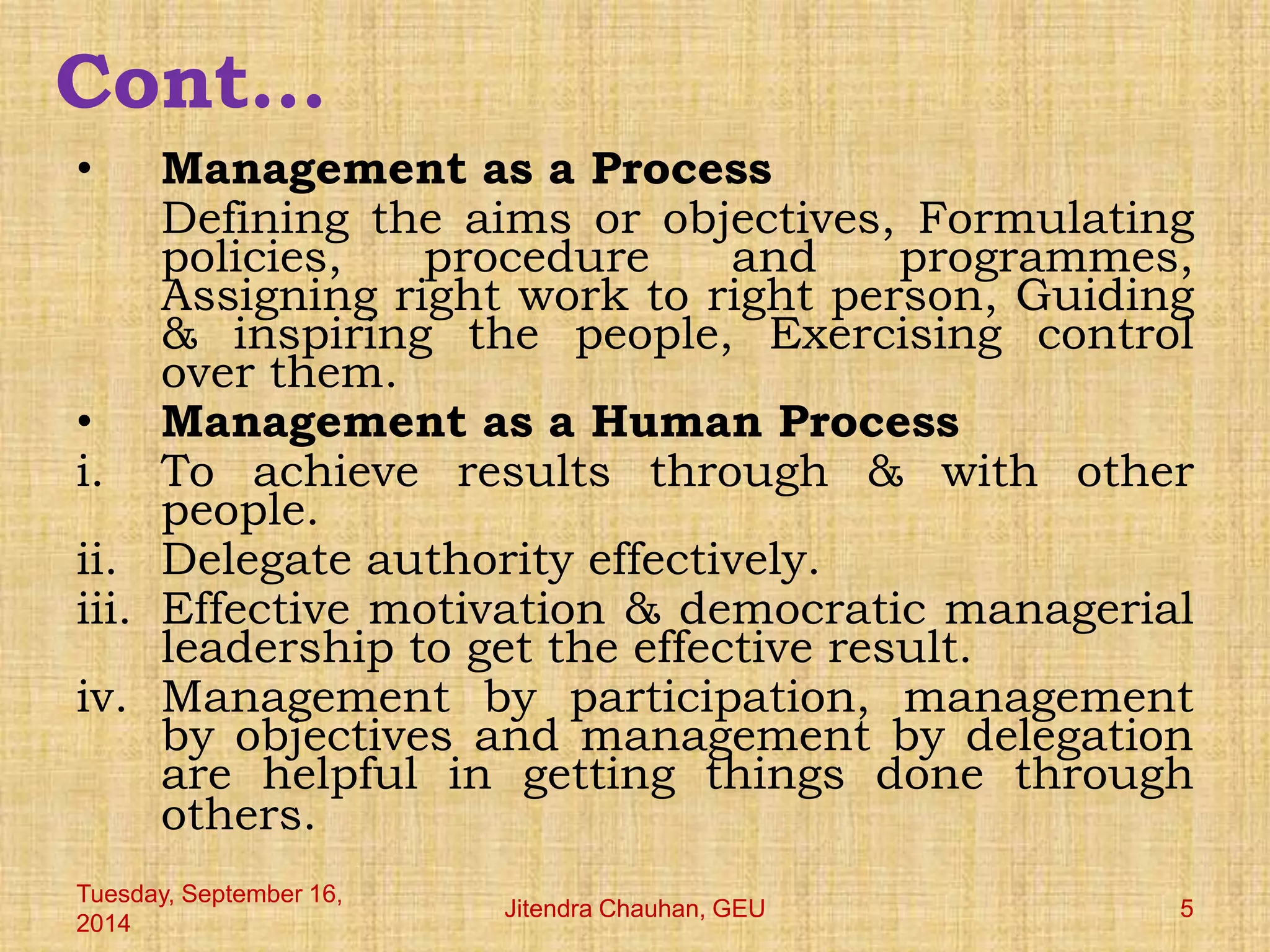 Principles of management (Introduction) | PPTX