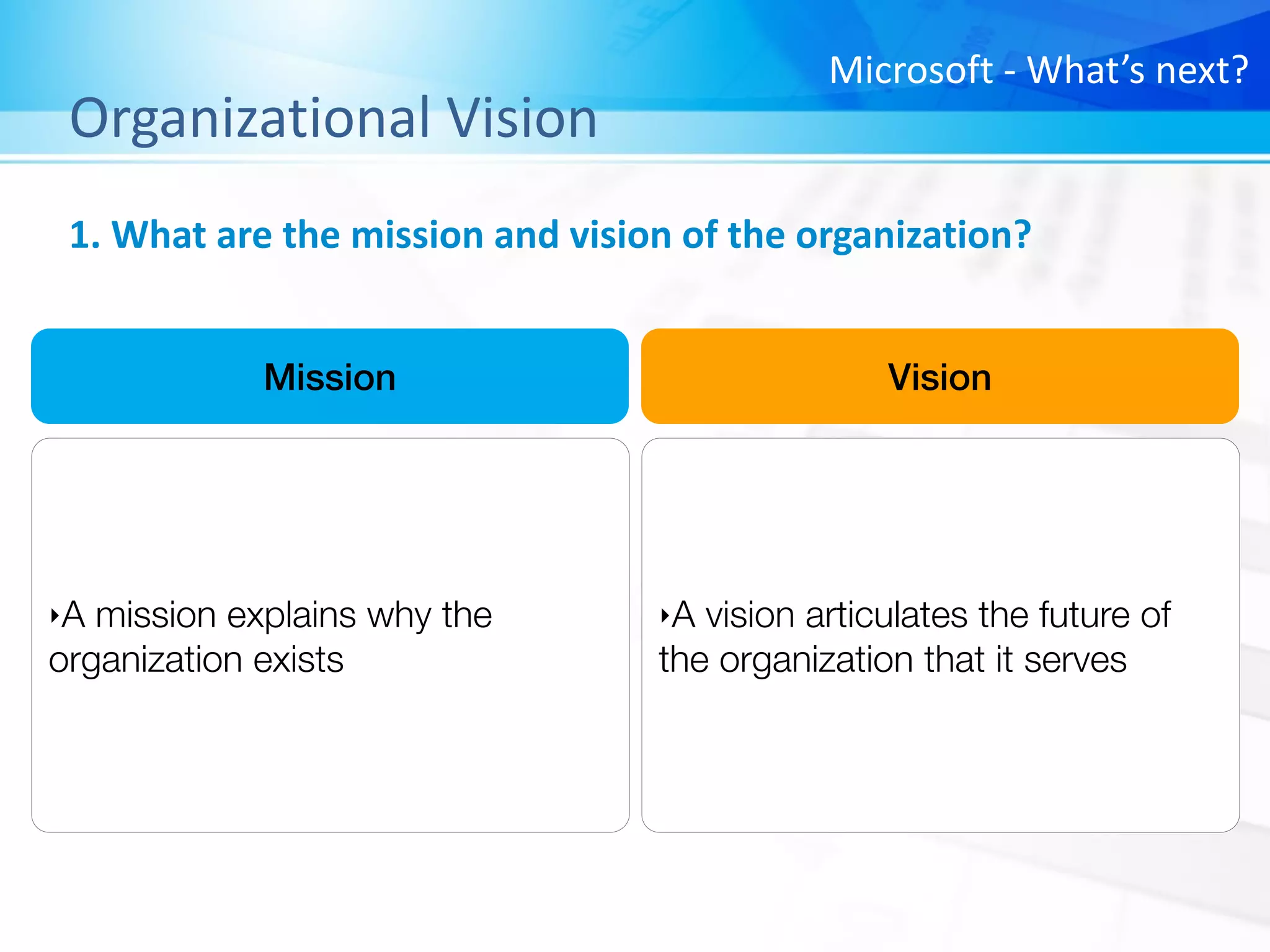 [Principles of Management] Microsoft - What's Next? | PDF | Operating ...