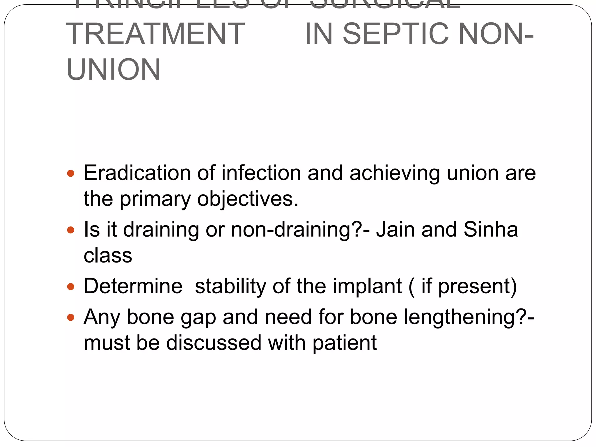 Principles of management of fracture non union | PPTX