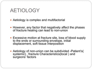 Principles of management of fracture non union | PPTX