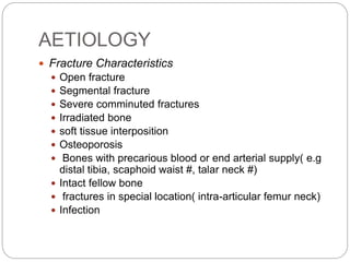 Principles of management of fracture non union | PPTX