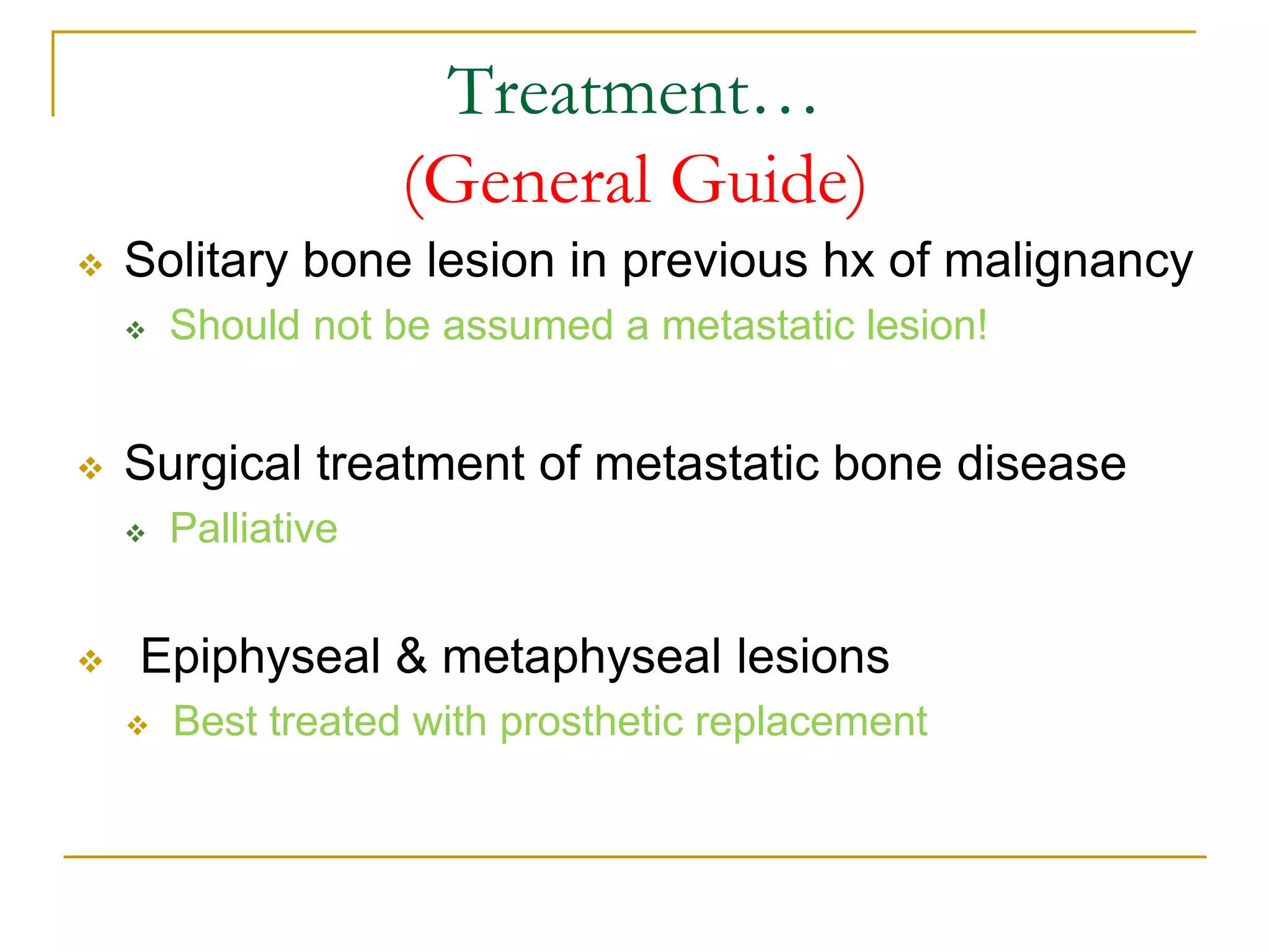 Principles of management of malignant bone tumours | PPTX