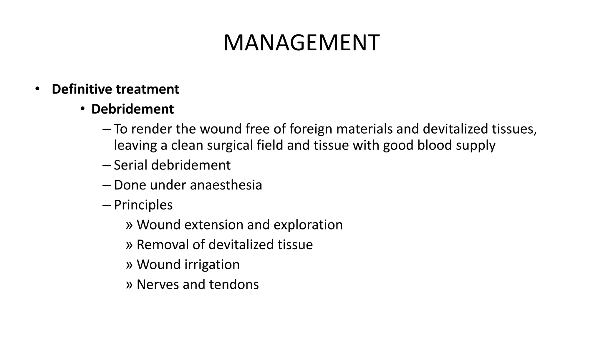 Principles of management of open fracture | PPTX