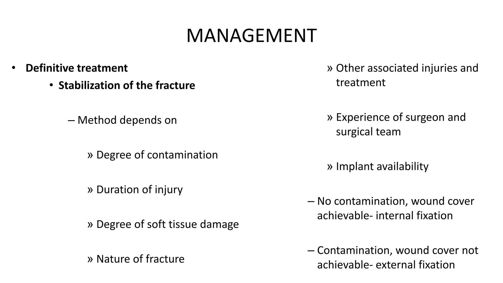 Principles of management of open fracture | PPTX