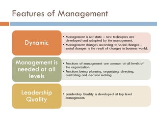 Features of Management | PPT