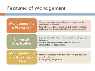 Features of Management | PPT