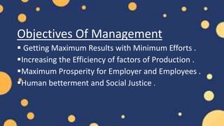 Principles of Management PowerPoint presentation | PPTX