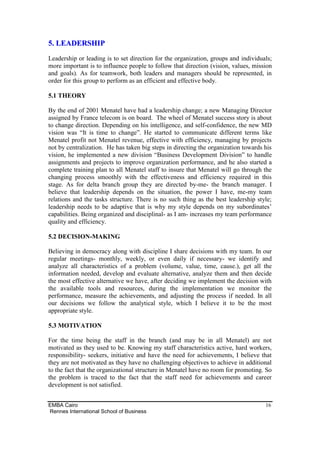 Principles of management report | PDF