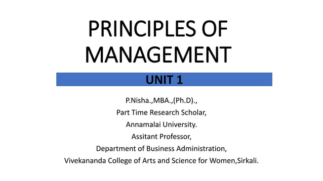 PRINCIPLES OF MANAGEMENT unit 1.pptx