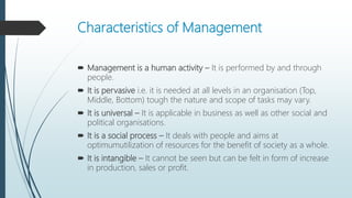 Principles of management unit1-2 | PPT