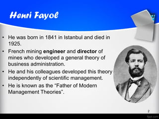 Henri Fayol's 14 Principles of Management | PDF
