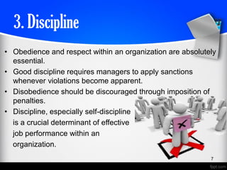 Henri Fayol's 14 Principles of Management | PDF