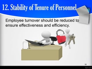 Stability Of Personnel Principle Of Management