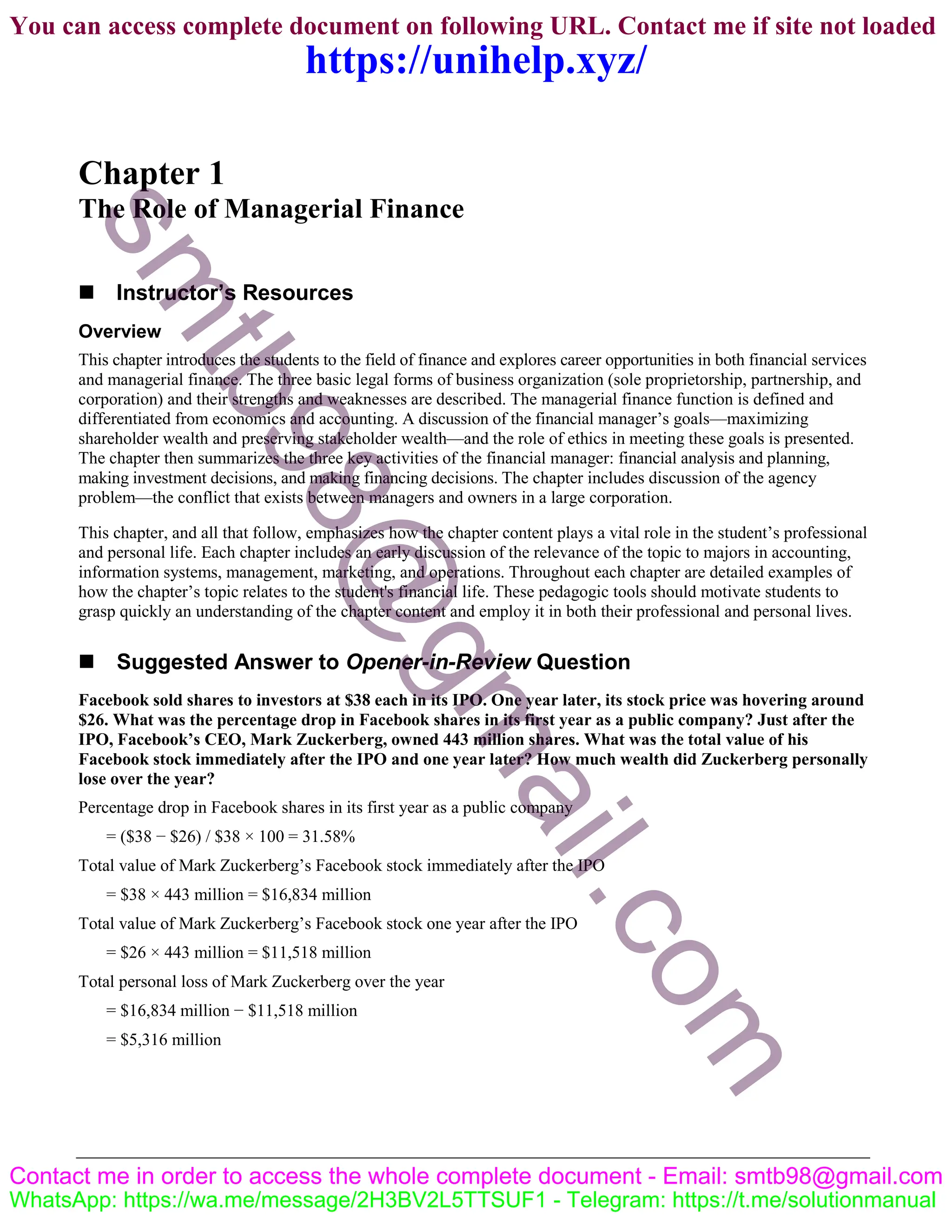 Solutions for Exercises in Principles of Managerial Finance, 14th Global Edition (Gitman ...