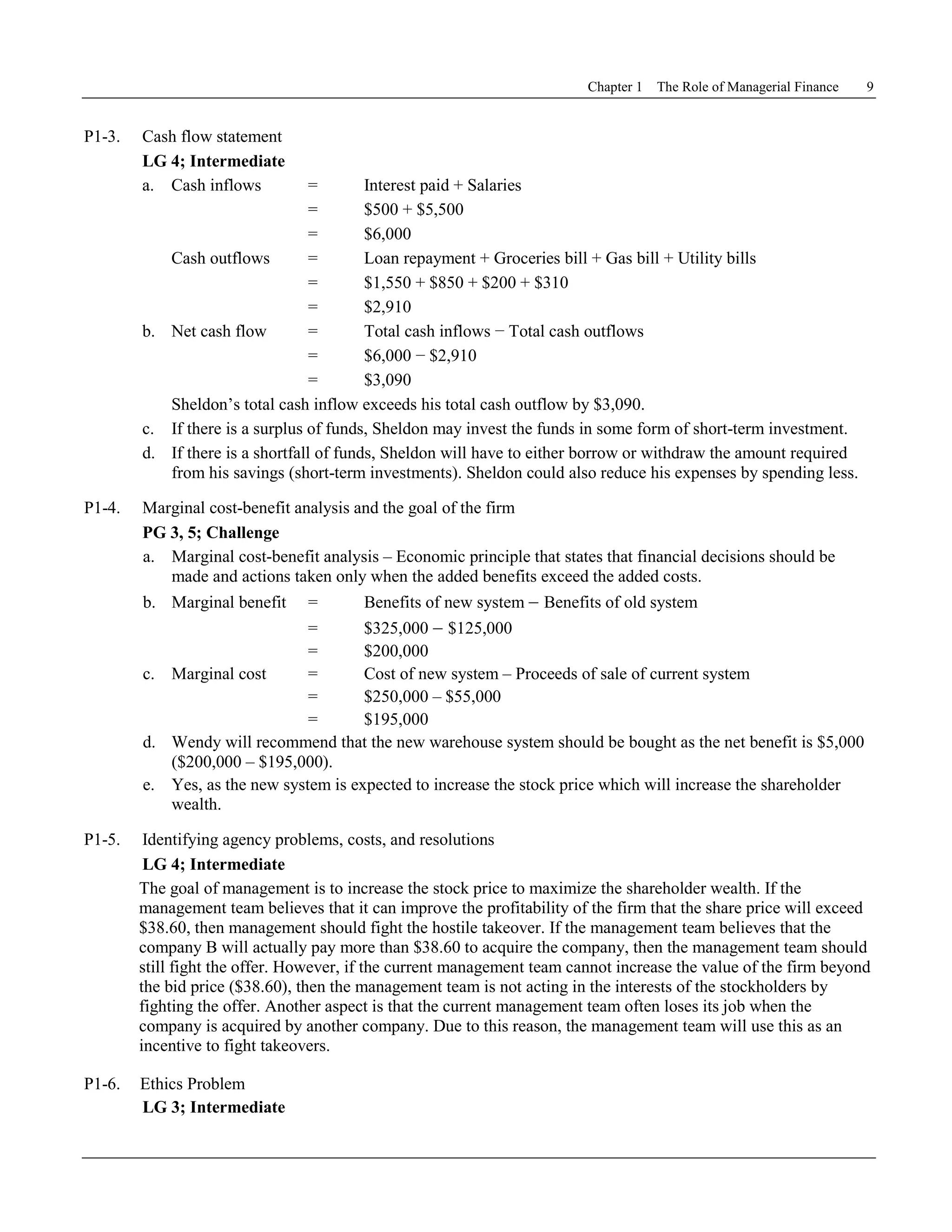 Solutions for Exercises in Principles of Managerial Finance, 14th Global Edition (Gitman ...