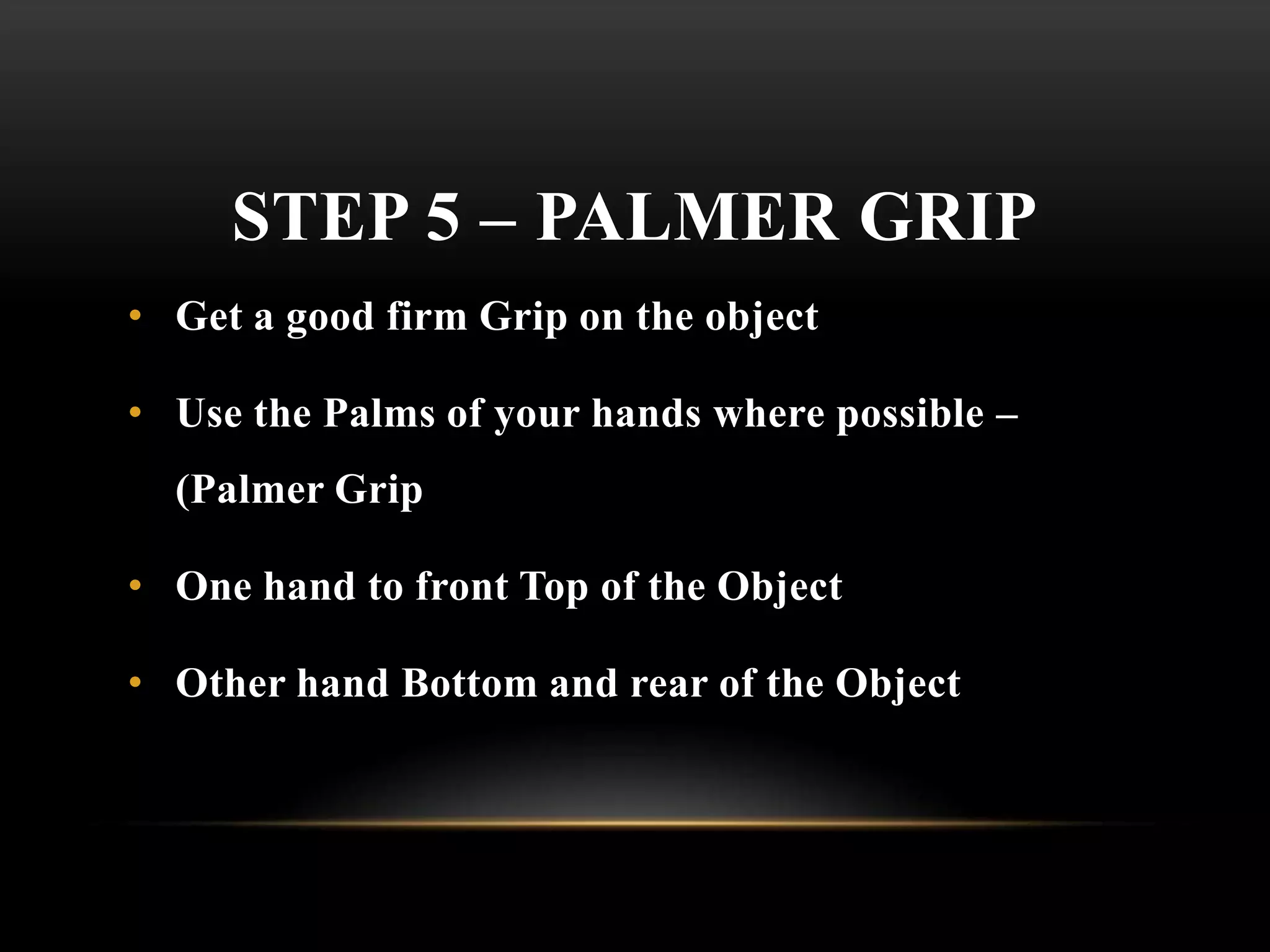 Principles of manual handling | PPTX