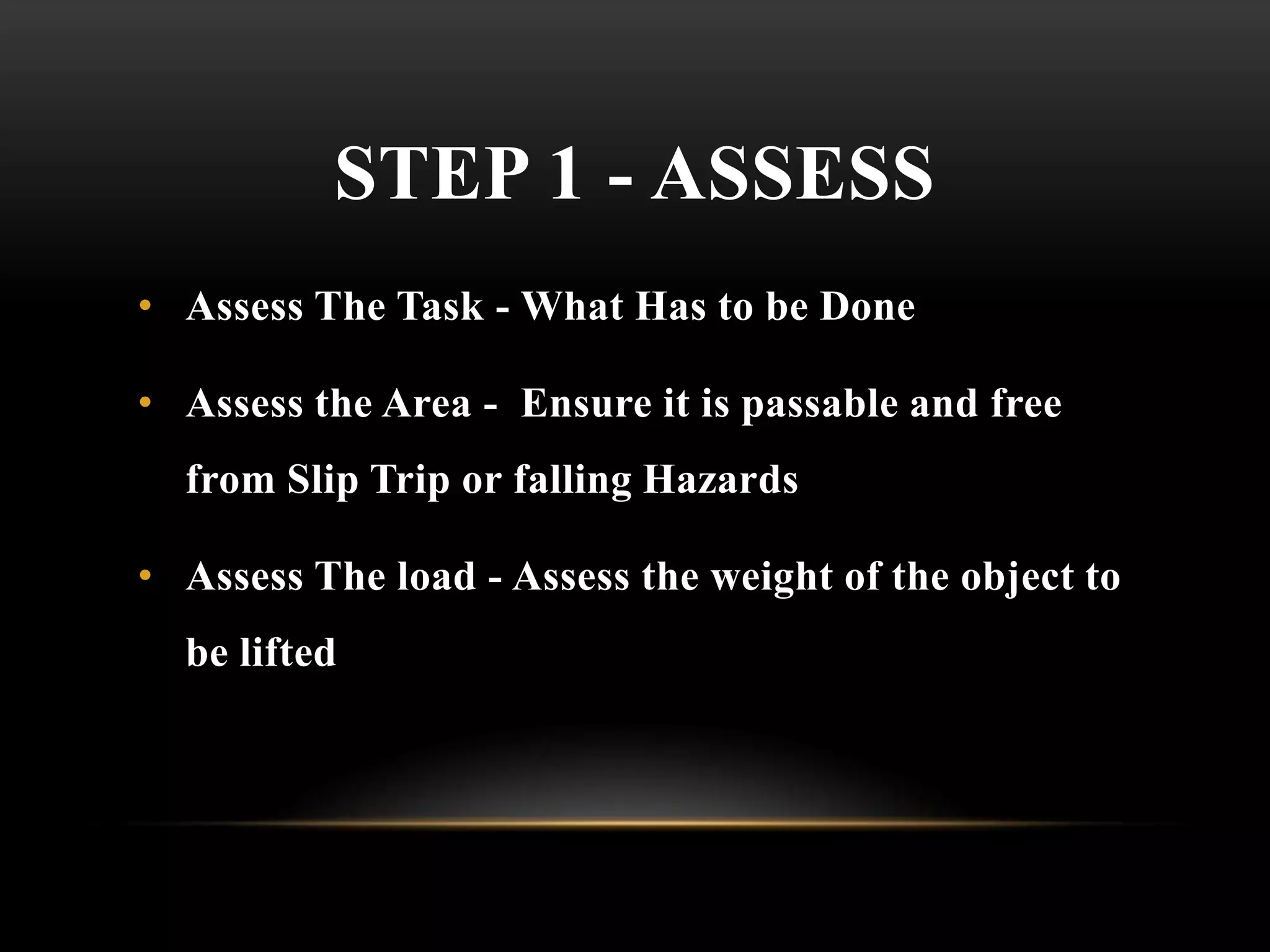 Principles of manual handling | PPTX