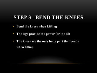 Principles of manual handling | PPTX