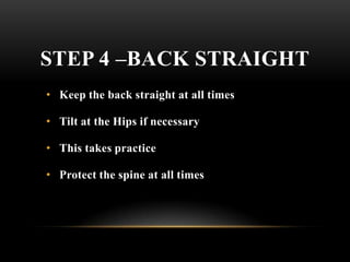 Principles of manual handling | PPTX