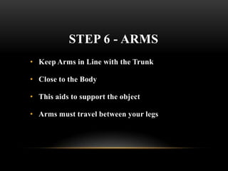Principles of manual handling | PPTX