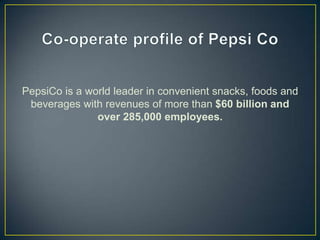 Introduction to Pepsi | PPTX