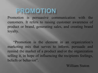 Principles of marketing chapter-8 promotion (pu) | PPTX